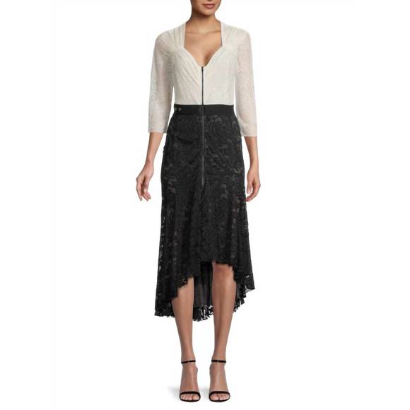 Byron Lars | Dresses | New Byron Lars Zip Front 4s Dress In Blackwhite ...